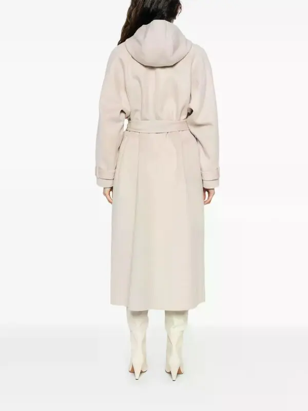 Pinko Hooded Belted Coat