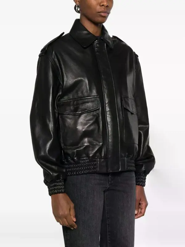 ARMA Leather Bomber Jacket