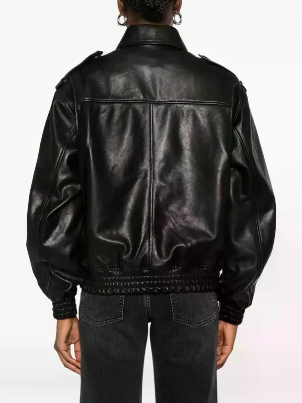 ARMA Leather Bomber Jacket