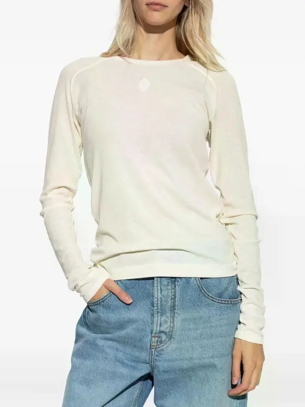 BY MALENE BIRGER Logo-embroidered Long-sleeve Top