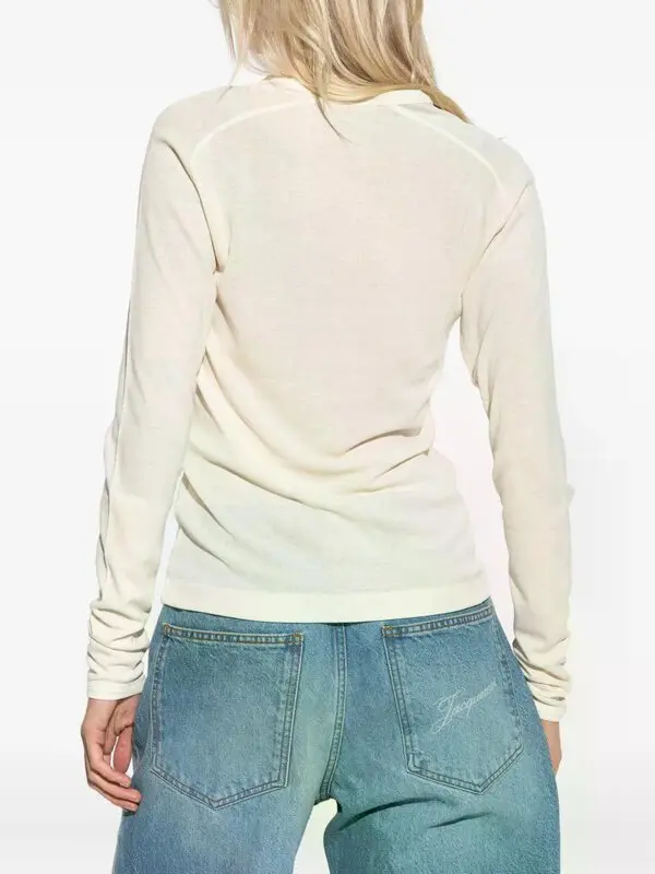 BY MALENE BIRGER Logo-embroidered Long-sleeve Top