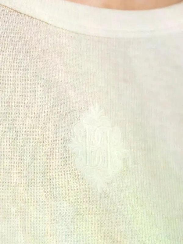 BY MALENE BIRGER Logo-embroidered Long-sleeve Top