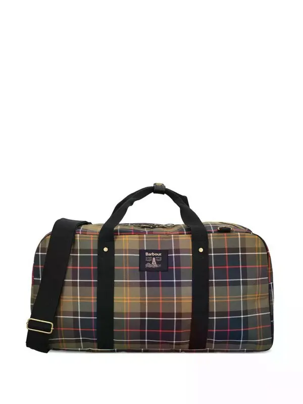 Barbour Torridon Tartan-check Travel Bag - Black