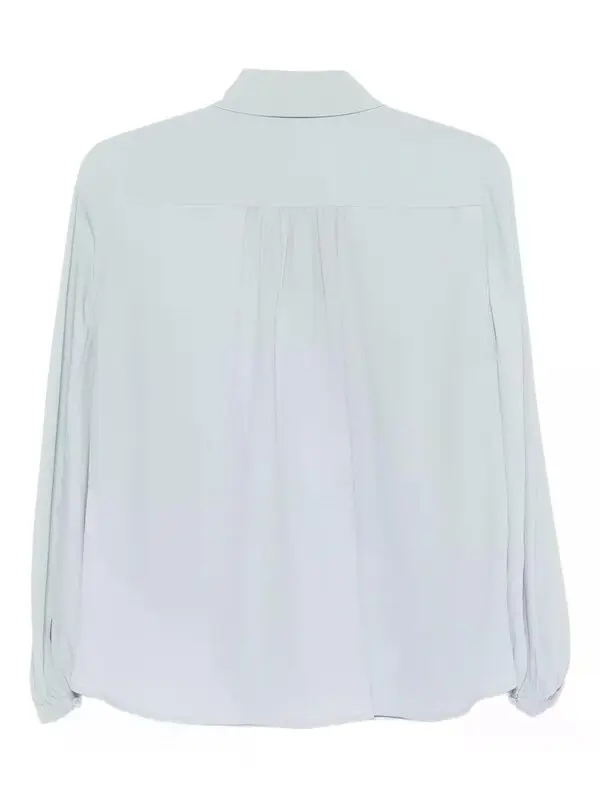 LUISA CERANO Tie-neck Balloon-sleeve Blouse