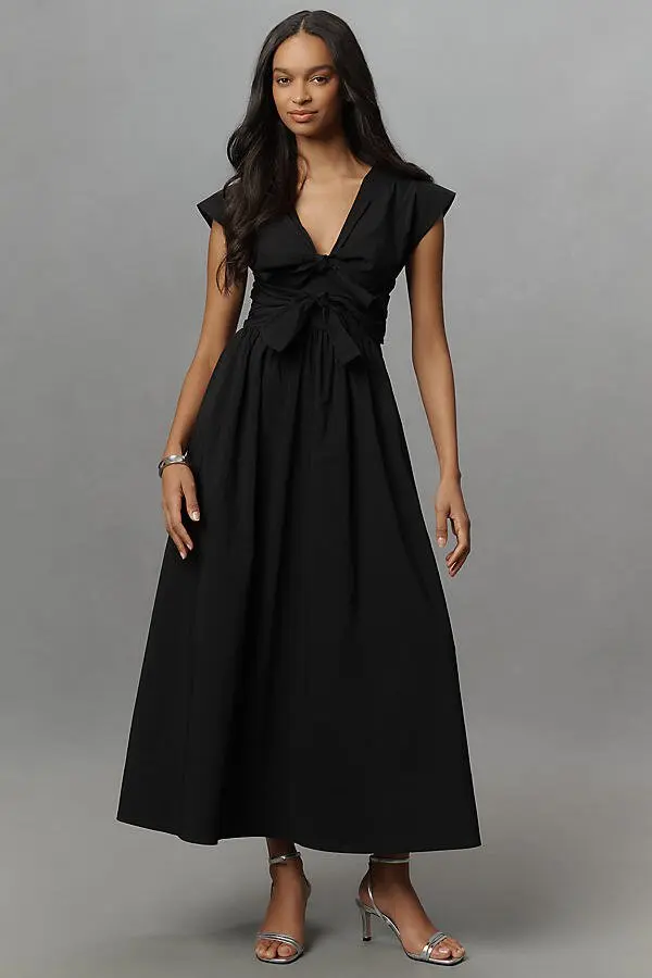 Hunter Bell Calista Bow Midi Dress
