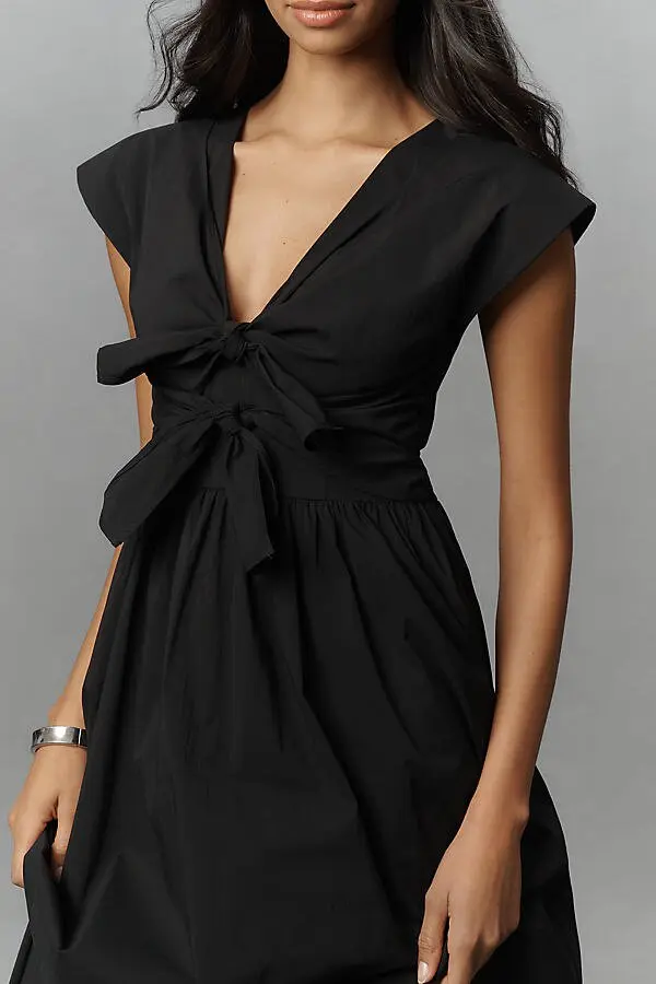 Hunter Bell Calista Bow Midi Dress