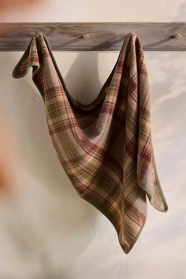 TERRAIN Wool Triangle Scarf - Grey