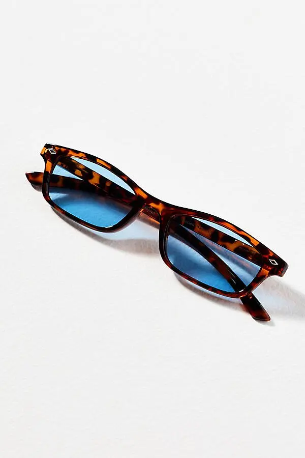 INDY Slim Rectangle Sunglasses - Tortoise
