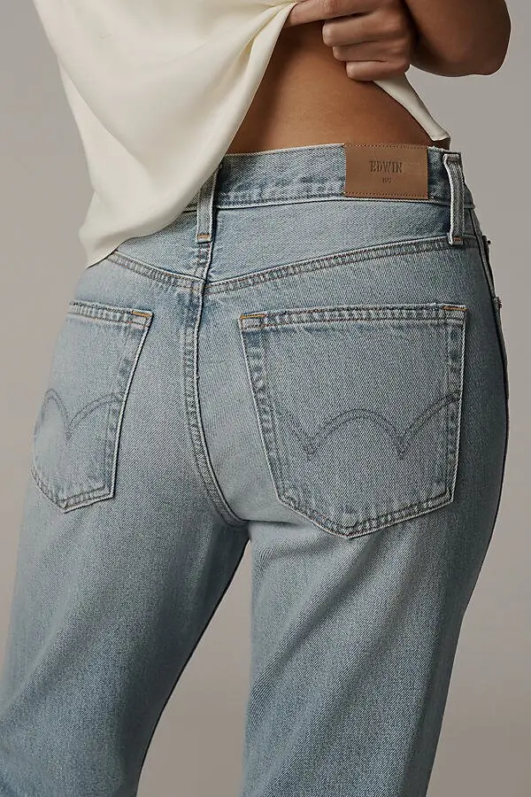 Edwin Kadence High-rise Straight-leg Jeans