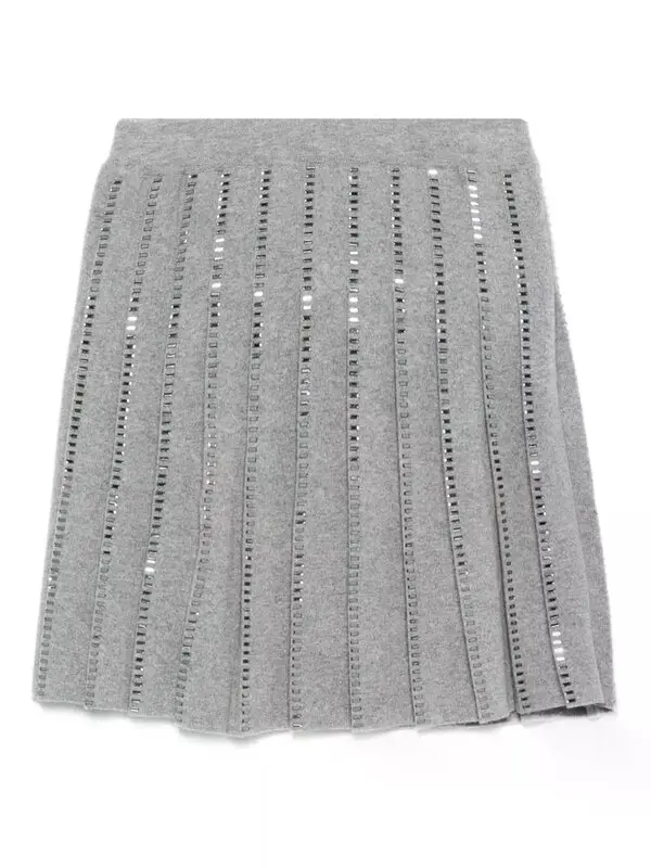 Ermanno Scervino Sequin-embellished Pleated Skirt