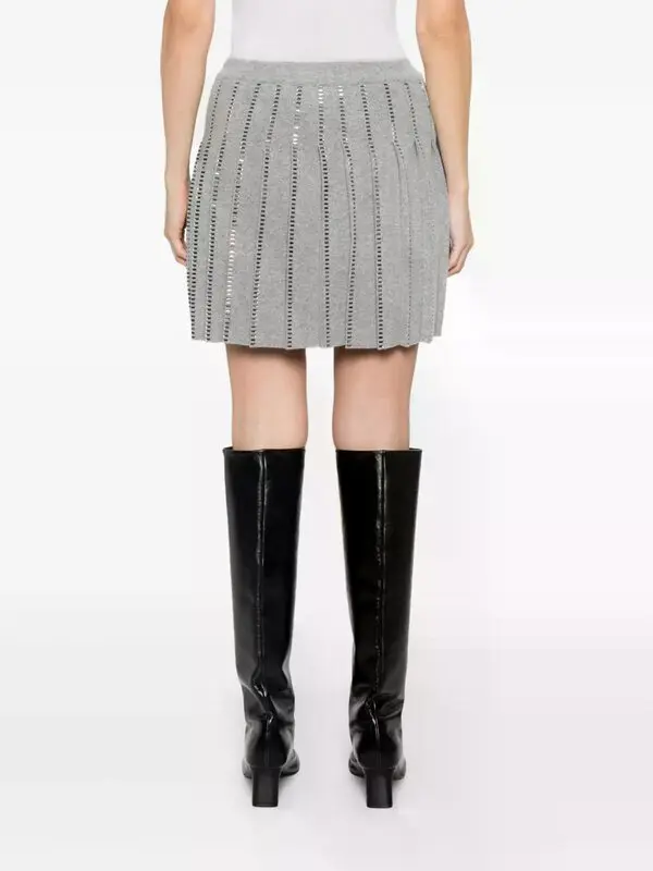 Ermanno Scervino Sequin-embellished Pleated Skirt