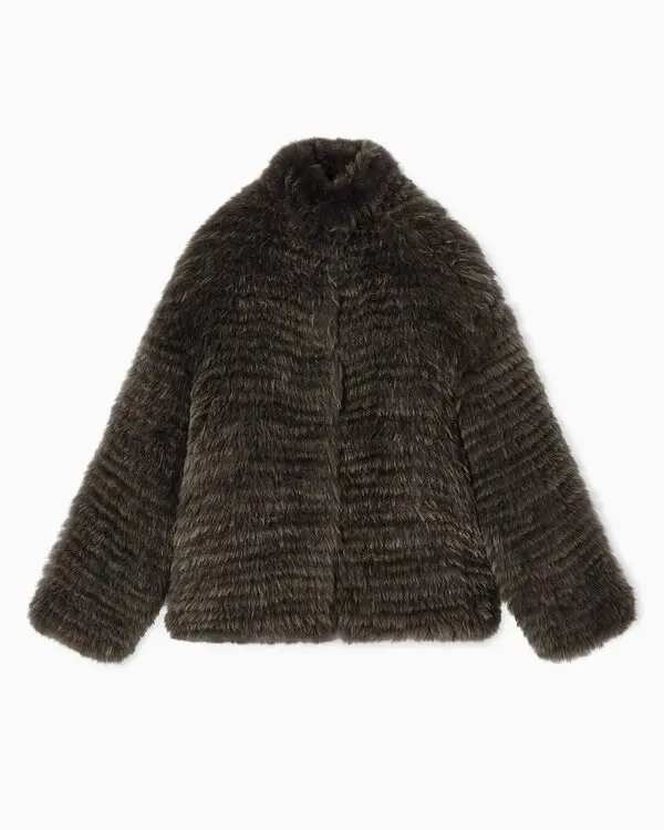 Giorgio Armani Oversized Cashmere Blouson - Brown