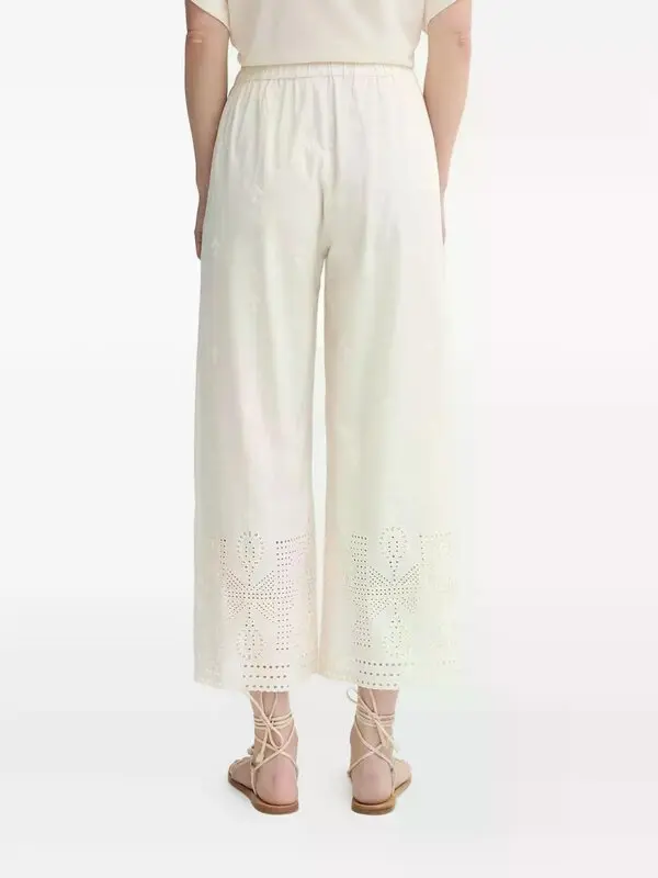 SESSUN Embroidered Eyelet Trousers