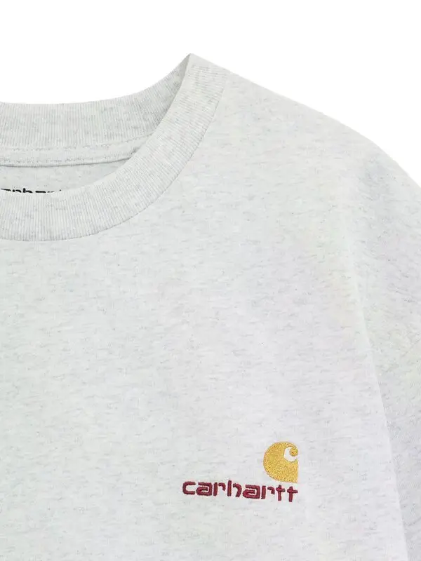Carhartt Work In Progress Logo-embroidered T-shirt - Grey