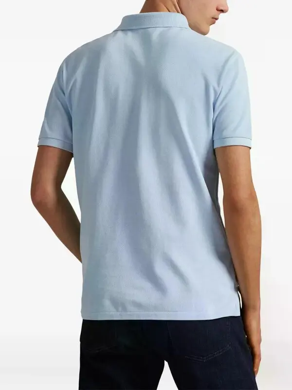 Polo Ralph Lauren Embroidered-logo Polo Shirt - Blue