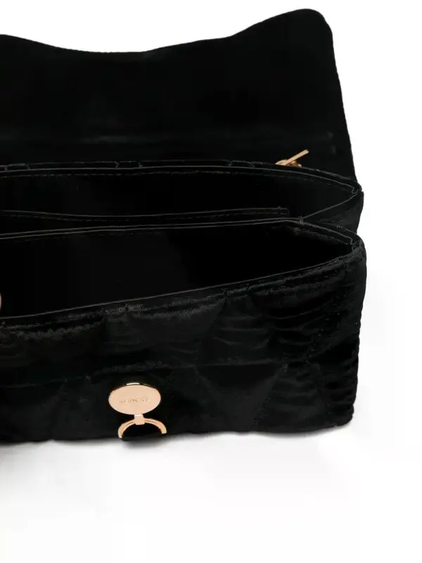 Versace Mini Kleio Quilted Crossbody Bag - Black