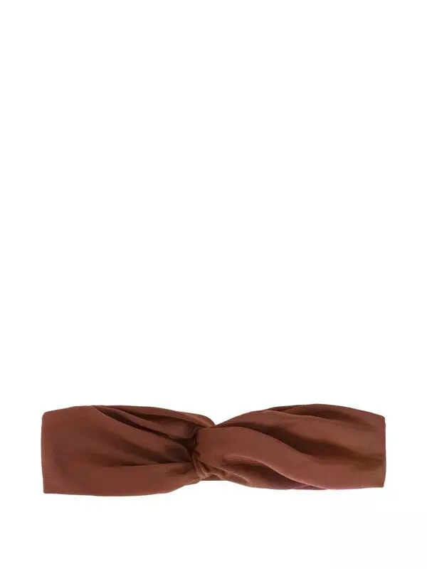 LYGIA & NANNY Bethania Twist-detail Head Band - Brown