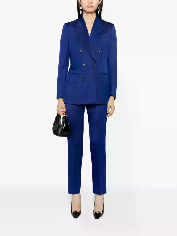 TOM FORD Twill Double-breasted Blazer