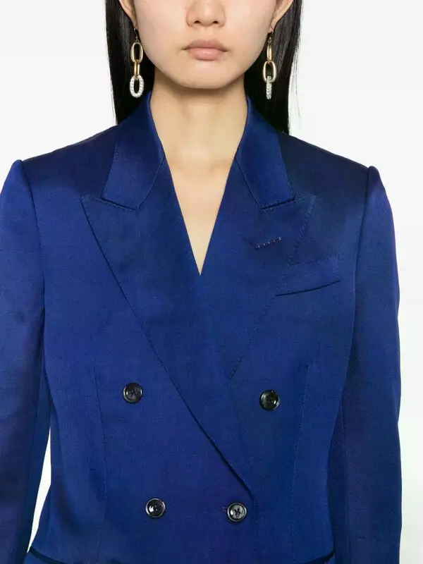 TOM FORD Twill Double-breasted Blazer