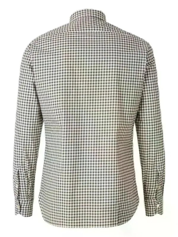 LUIGI BORRELLI Checked Classic Collar Shirt