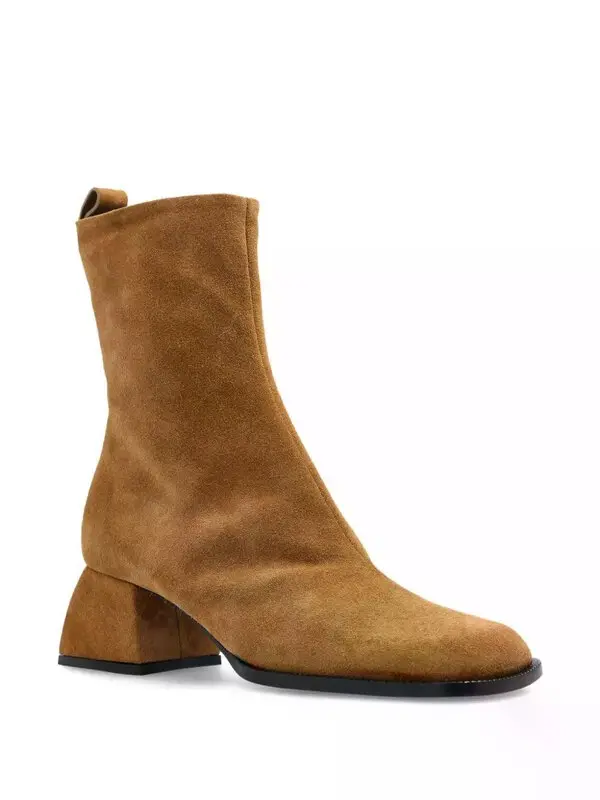 NODALETO Block-heel Suede Boots