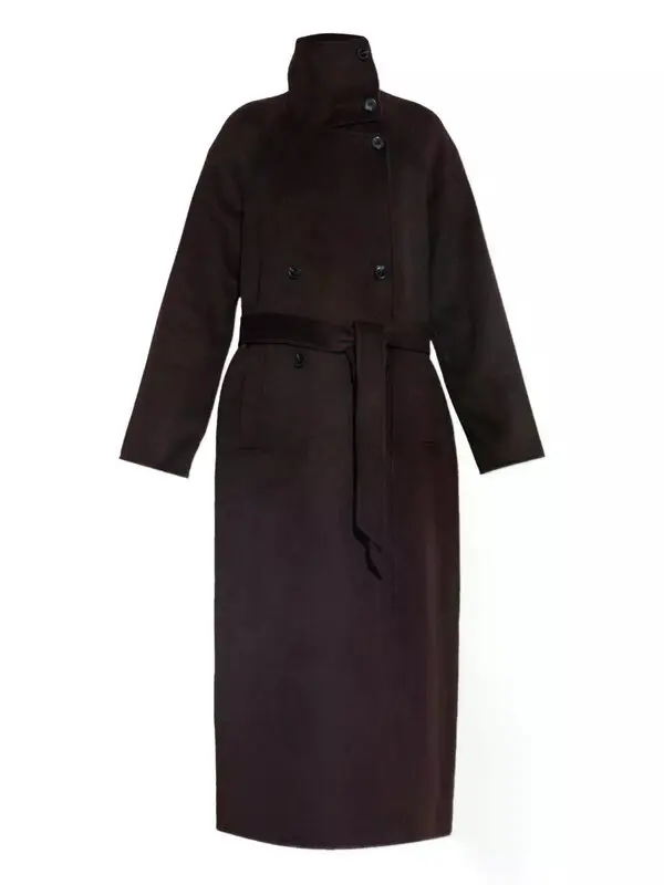 Samsøe Samsøe Belted Double-breasted Coat
