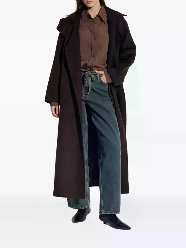 Samsøe Samsøe Belted Double-breasted Coat