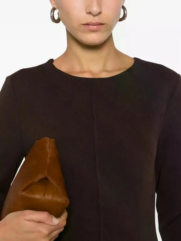 BLANCA VITA Three-quarter Sleeve Flared Dress
