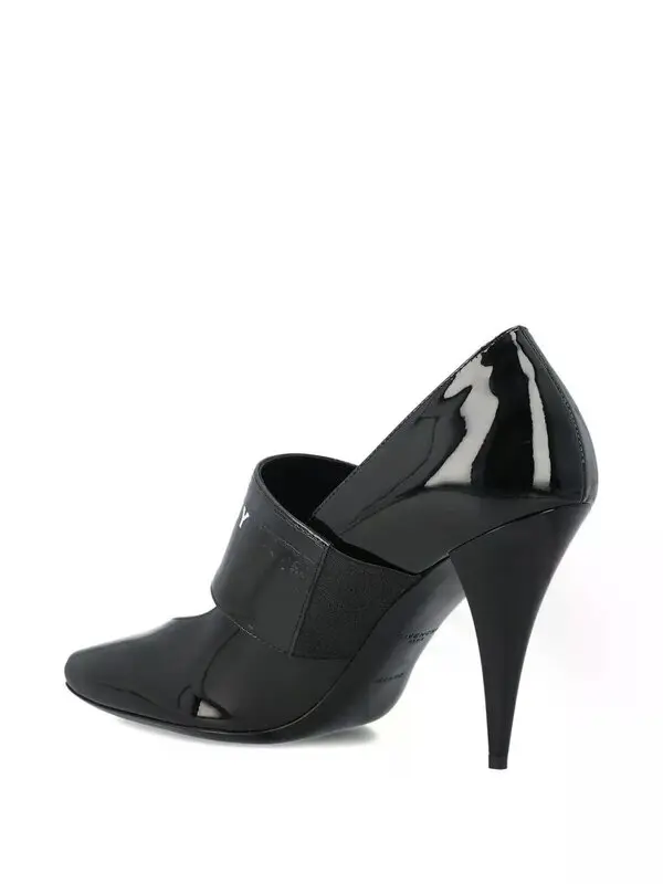 Givenchy Sliced Square Tape Patent Leather Pumps
