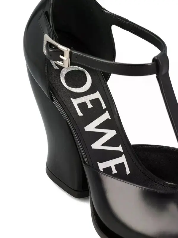 Loewe 90mm Onda T-bar Pumps
