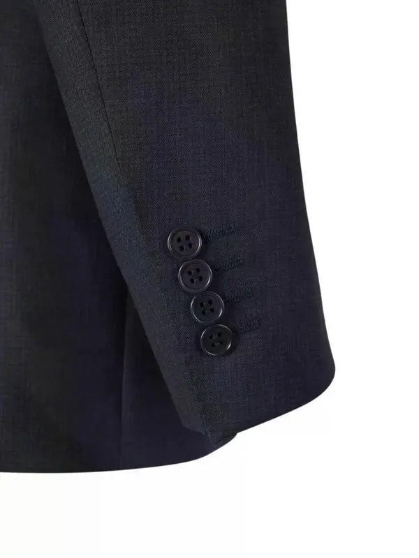 Canali Check-pattern Suit - Grey