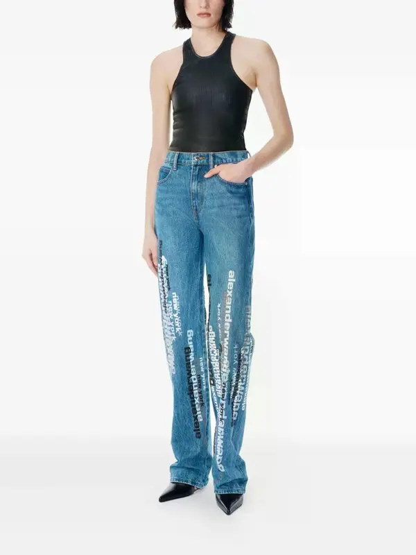 Alexander Wang Logo-print Jeans
