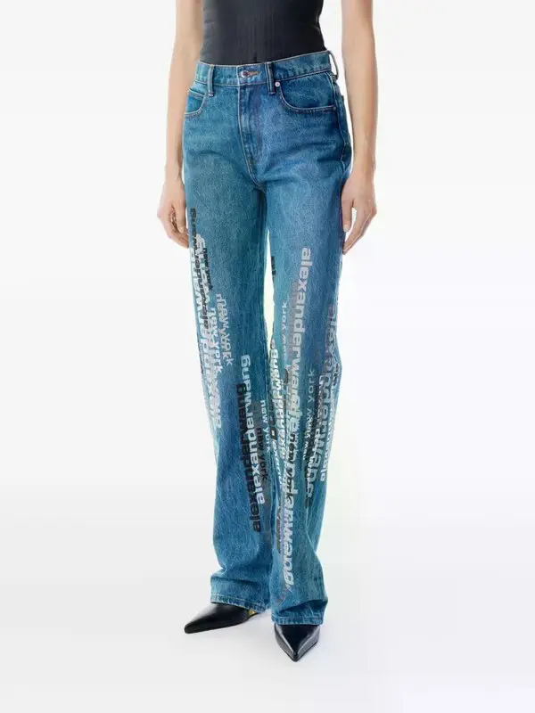 Alexander Wang Logo-print Jeans