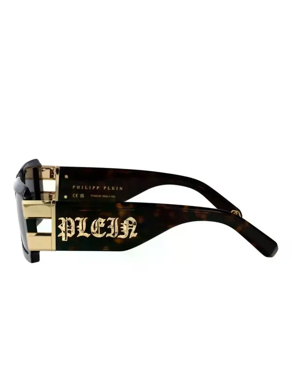Philipp Plein Havana Sunglasses Spp129v0722 - Black