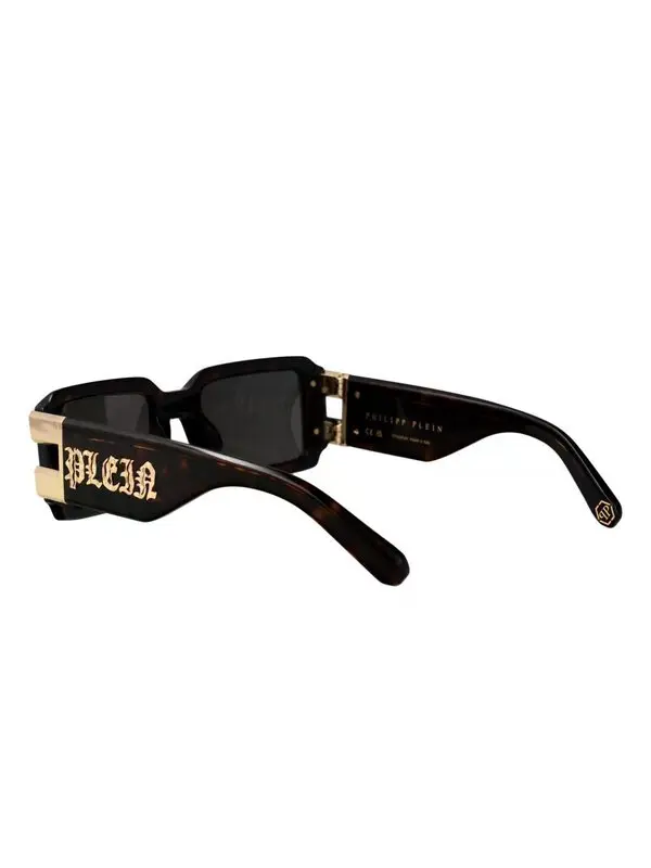 Philipp Plein Havana Sunglasses Spp129v0722 - Black