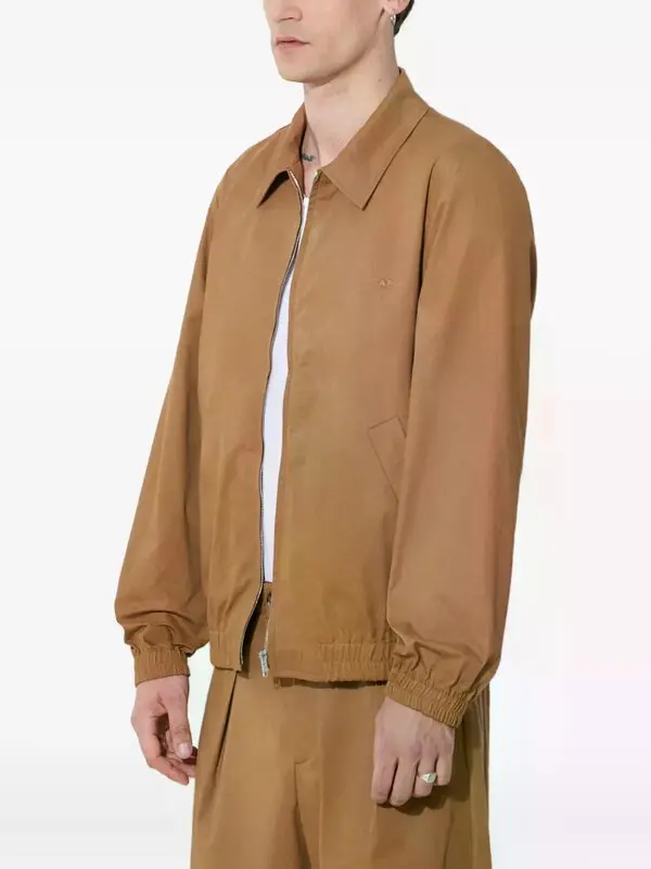 A.p.c. Zip-up Jacket With Elasticated Cuffs - Brown