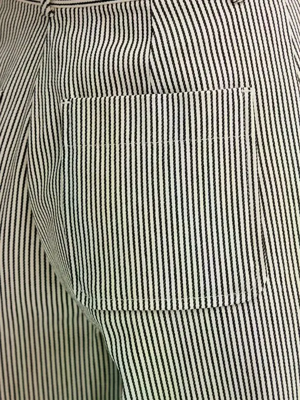 SESSUN Striped Cotton Trousers