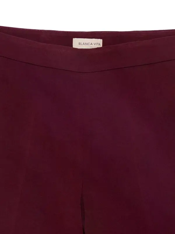 BLANCA VITA High-waisted Flare Trousers