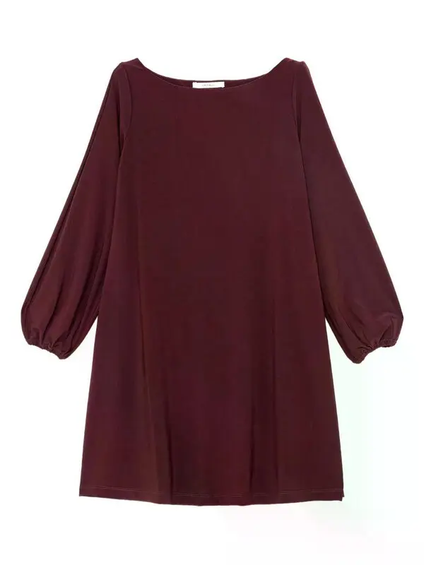 Malìparmi Boat-neck Balloon-sleeve A-line Dress