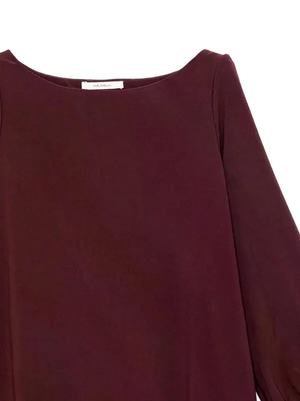 Malìparmi Boat-neck Balloon-sleeve A-line Dress