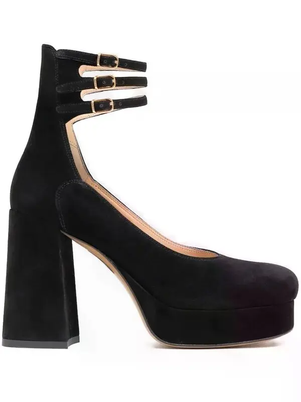 Chloé Loti Triple-buckle Platform Pumps