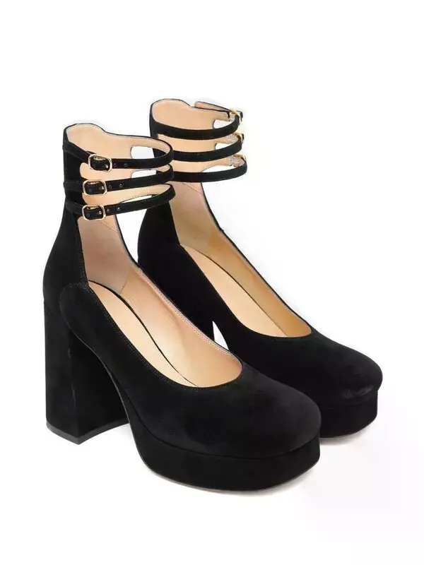 Chloé Loti Triple-buckle Platform Pumps