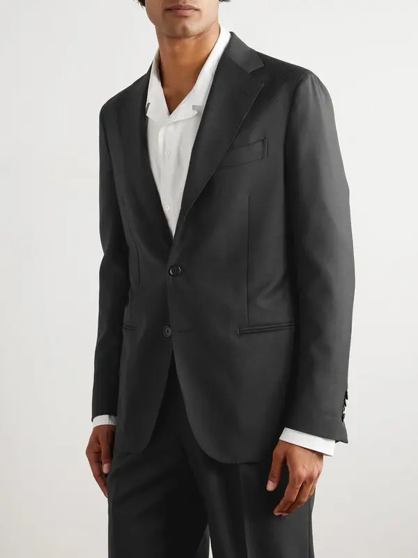 DE PETRILLO Napoli Virgin Wool Suit Jacket