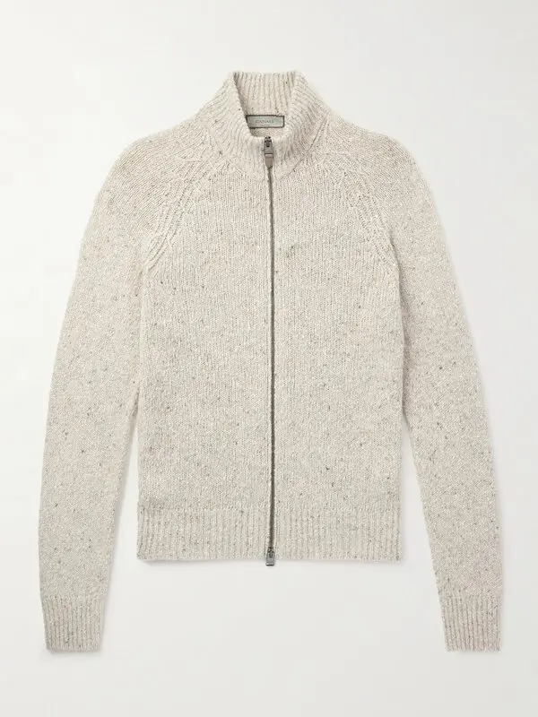 Canali Wool-blend Zip-up Cardigan