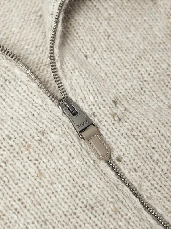 Canali Wool-blend Zip-up Cardigan