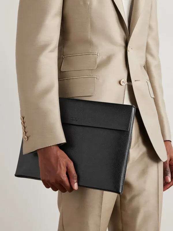 TOM FORD Full-grain Leather Pouch