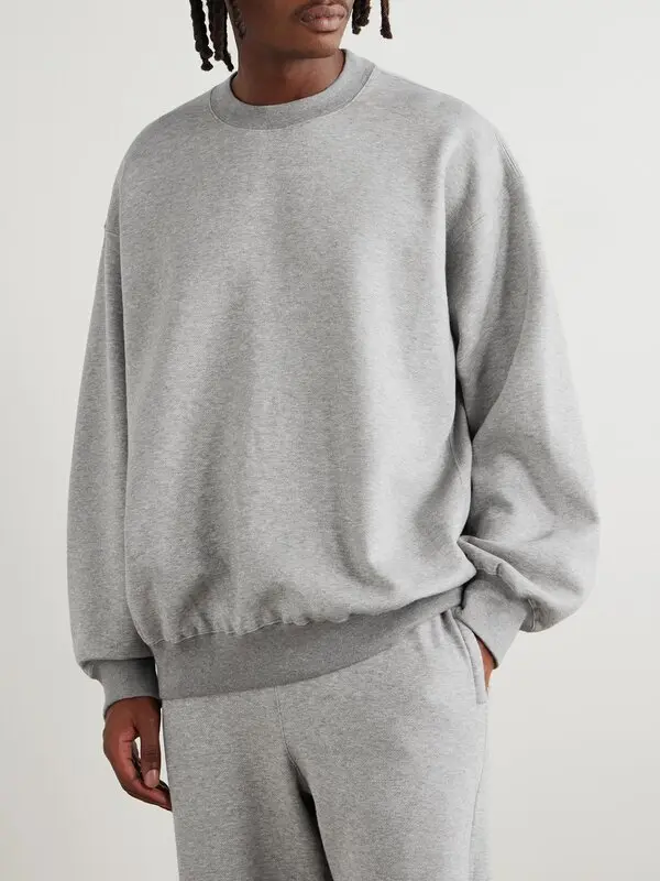 SSSTEIN Cotton And Yak-blend Jersey Sweatshirt