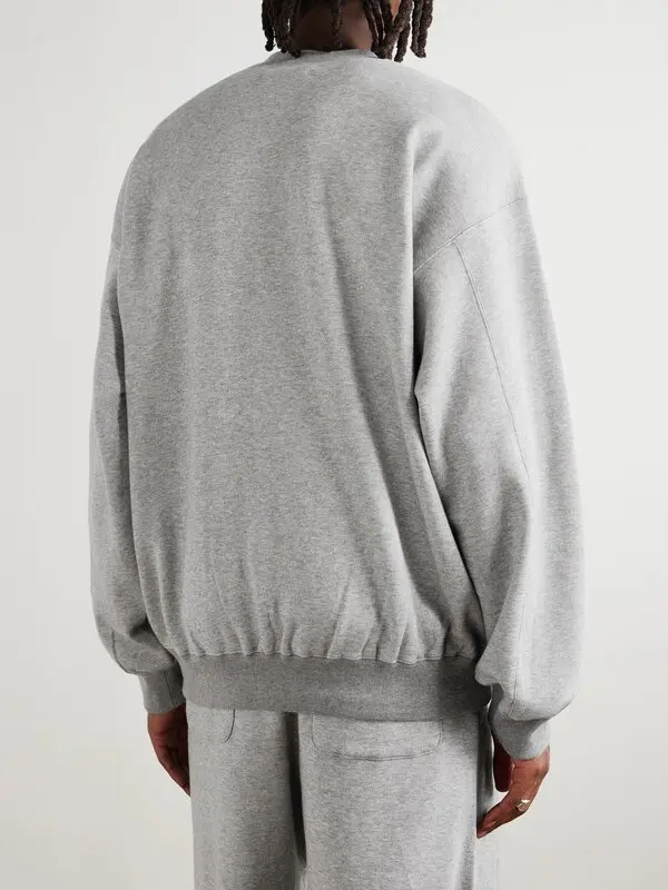 SSSTEIN Cotton And Yak-blend Jersey Sweatshirt