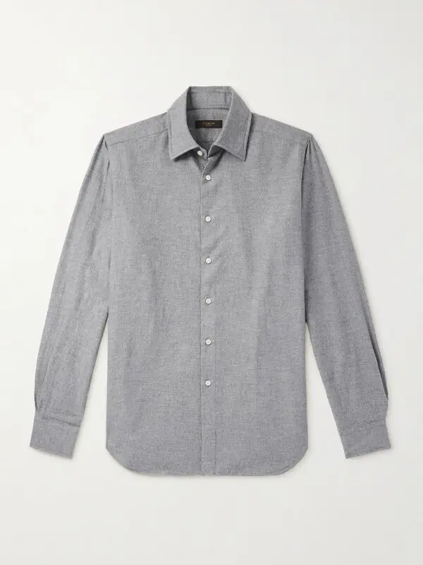 SLOWEAR Incotex Glanshirt Cotton-flannel Shirt