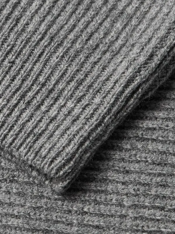 SLOWEAR Incotex Zanone Ribbed Virgin Wool Sweater